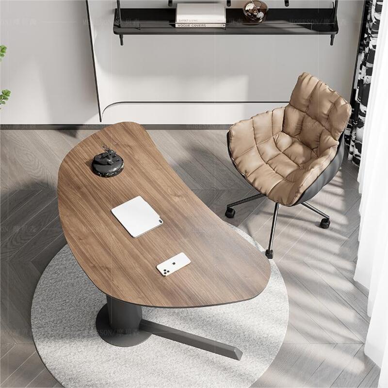 Irregular Carbon Steel Frame Desk with V-Shaped Table Legs– DPhome