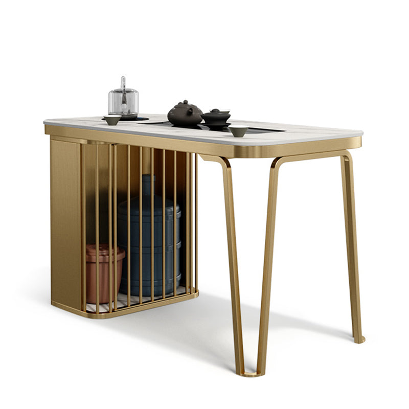 Stainless Steel Integral Frame with Storage Cabinet Double-Leg Rectang ...