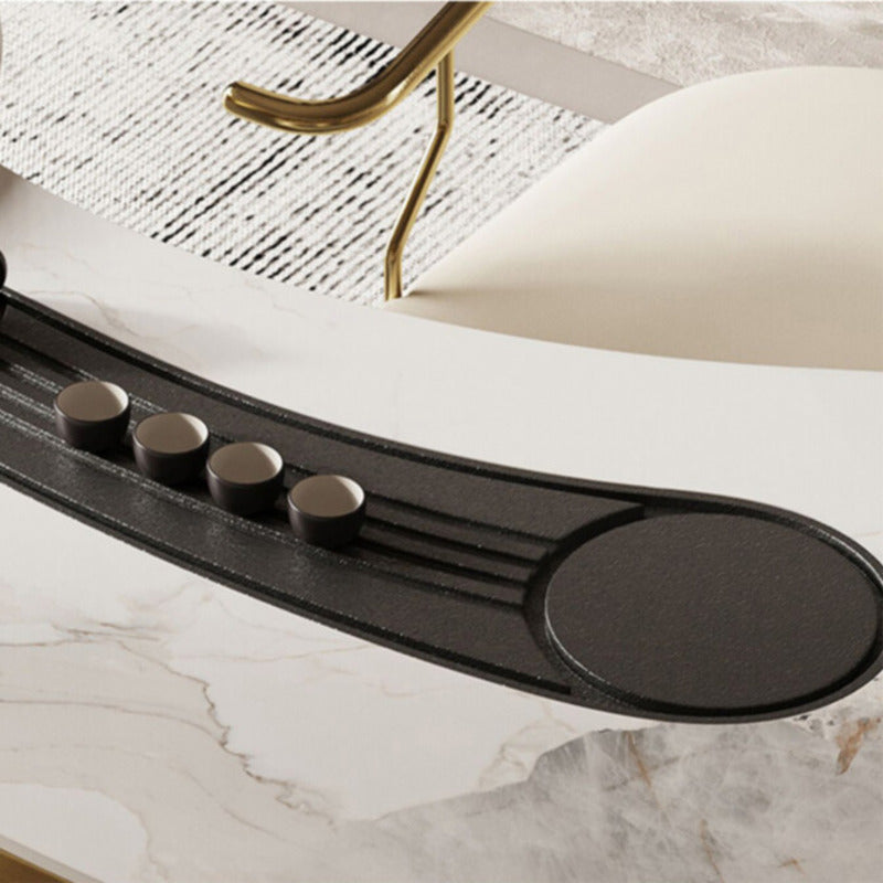 DPILY999 Streamlined Tea Table with Stainless Steel Frame | DPHome– DPhome