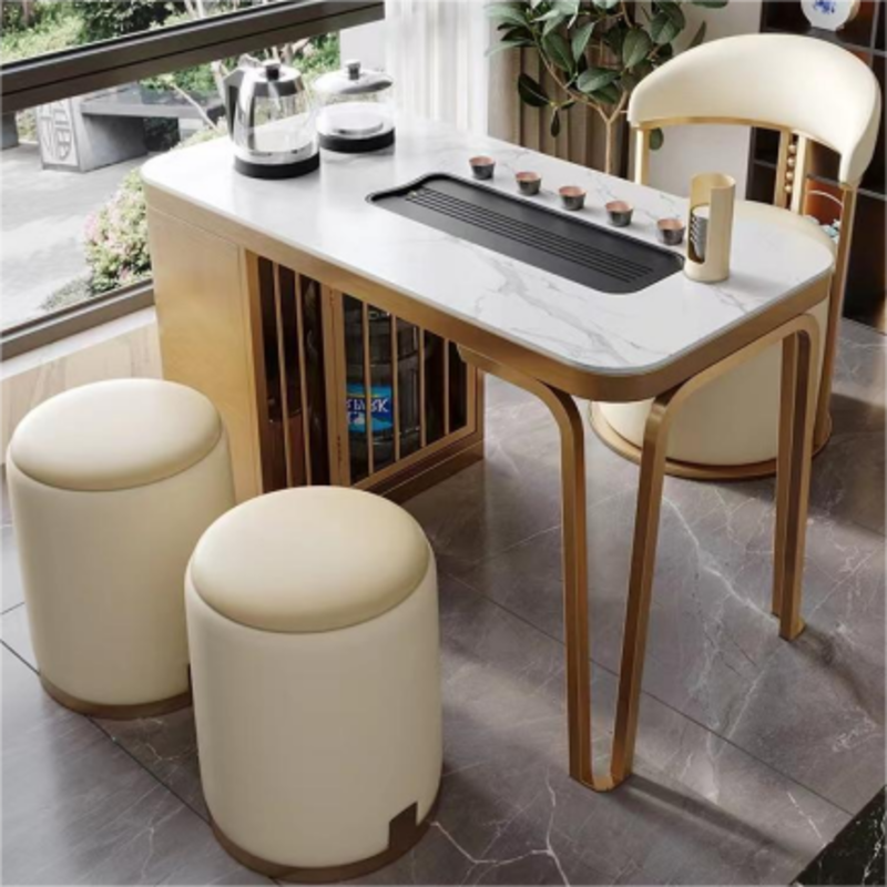 Stainless Steel Integral Frame with Storage Cabinet Double-Leg Rectang ...