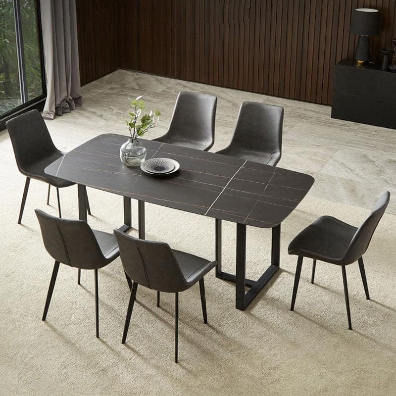 Modern Design Rectangle Sintered Stone Dining Table - DPhome